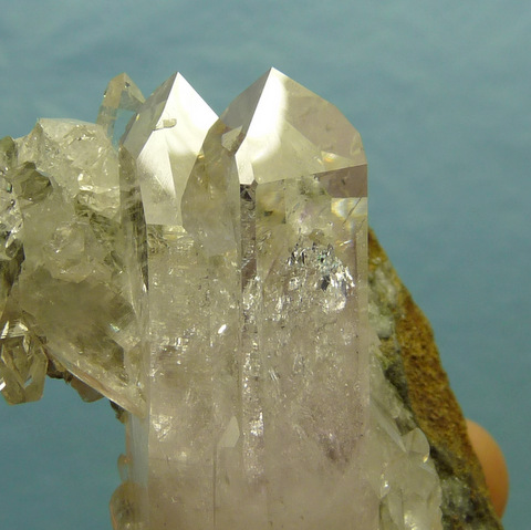 Quartz Crystals on Basalt Matrix