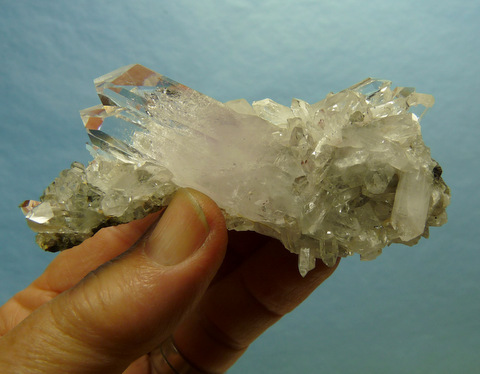 Quartz Crystals on Basalt Matrix