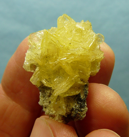 Bladed Barite Crystals on Matrix