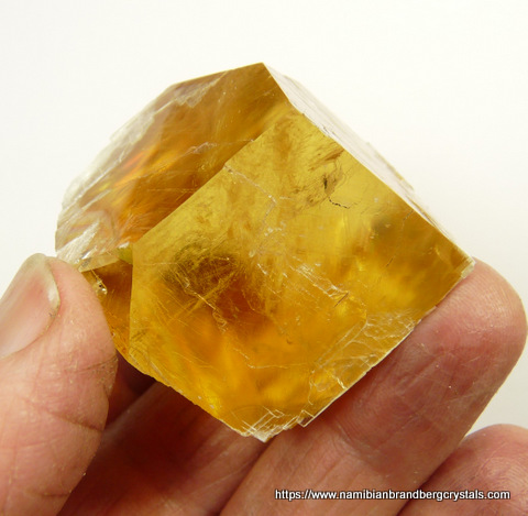 Gemmy Golden Calcite Crystal